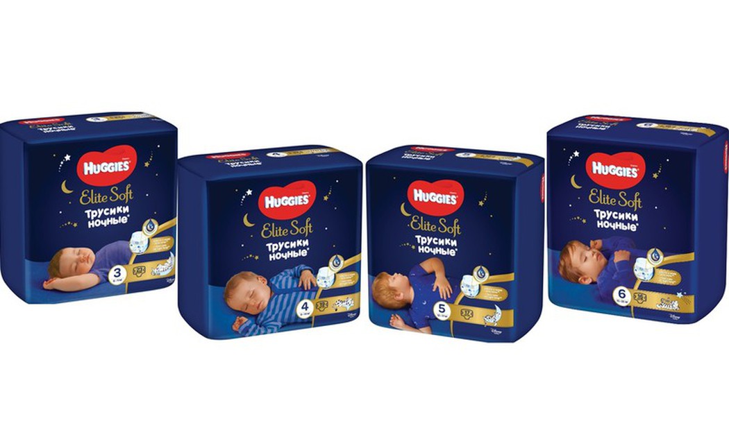 Ночные подгузники-трусики Huggies Elite Soft - Мамин клуб